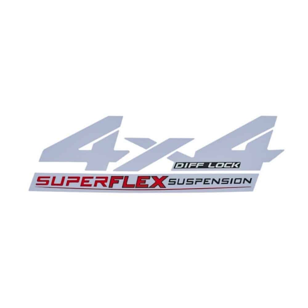 Abtibild Auto 4x4 idealStore, Dimesiune 40x12CM, Super Adeziv, Alb ...